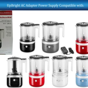 UpBright 14V AC/DC Adapter Compatible with KitchenAid KFCB519 KFCB519BM KFCB519DG KFCB519ER KFCB519WH KFCB519PA KFCB519TSE KFCB519OB Cordless 5 Cup Food Chopper 12V 20Wh Li-Ion Battery Power Charger