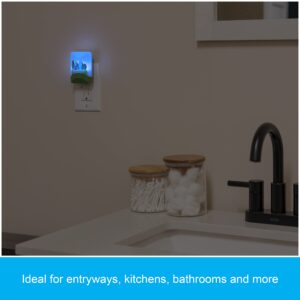 GE Color-Changing LED Night Light, Forest Design, Plugs Into Wall, Dusk To Dawn Sensor, For Kids Adults Bedroom Bathroom, Play Room, Nursery, 1 pack, 52711