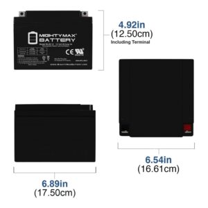 Mighty Max Battery 12V 26AH Replacement Battery for Tzora Titan Scooter - 2 Pack