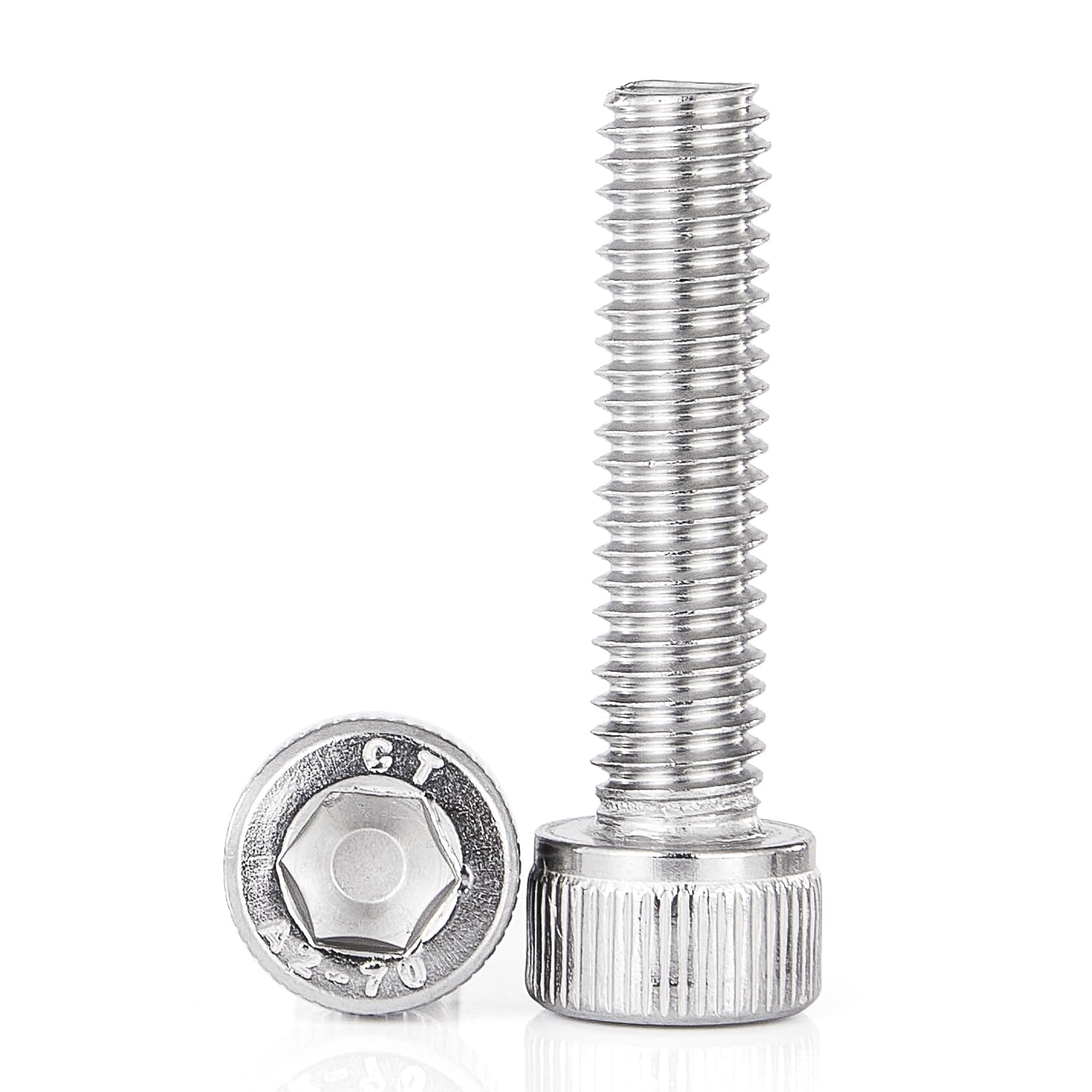 M6-1.0 x 16mm Hex Socket Head Cap Screws Bolts 304 Stainless Steel Allen Hex Drive, Machine Metric Fully Thread, 25PCS