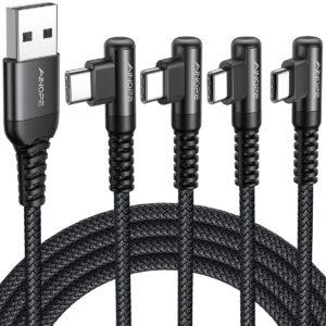 ainope usb type c cable [4-pack 3.3ft/3.3ft/6.6ft/10ft] 3.1a fast charging usb to usb c cable, nylon braided usb c charging cable compatible with galaxy s21+ ultra, ipad mini/air/pro, pixel 6x