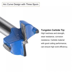 uxcell Tungsten Carbide Forstner Drill Bit Set 22mm 23mm, Woodworking Wood Hole Opener Hinge Hole Drilling Boring Bit Cutter