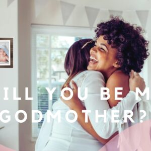 Rivocoda Godmother Proposal Gift, Will You Be My Godmother, Godmother Gifts from Godchild, Picture Frame Gift for Mother's Day or Birthday