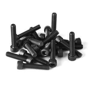 M5-0.8 x 45mm Hex Socket Head Cap Screws Bolts 12.9 Grade Alloy Steel, Black Oxide Finish, Metric Allen Hex Drive, Machine Fully Threaded 25PCS