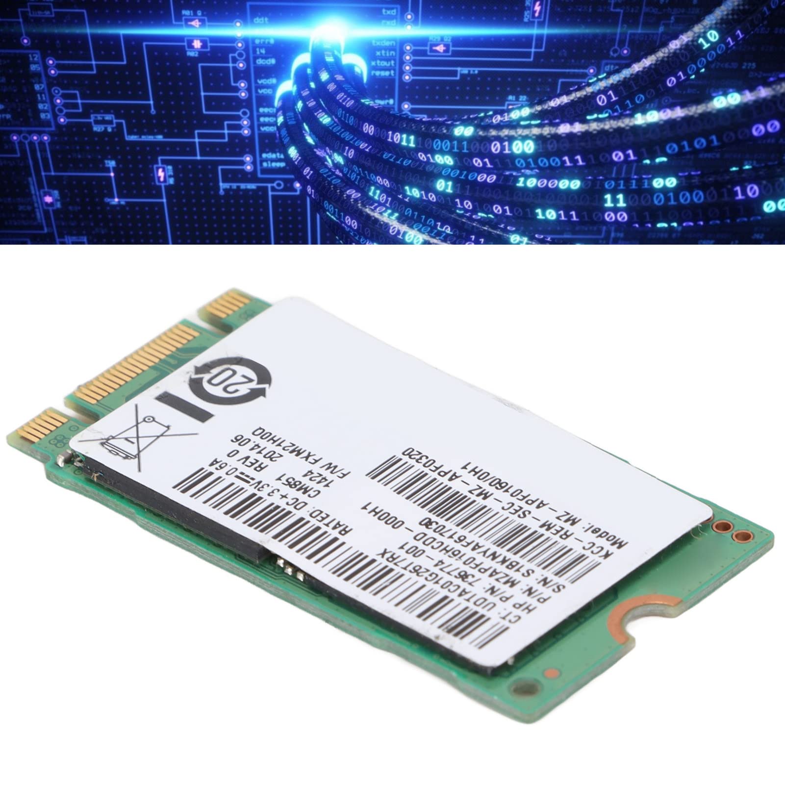 Dpofirs 16GB M.2 SSD, M.2 Hard Drive Extension Cards Compatible with Desktop PC/Laptop, High Capacity Hard Disk, 2242mm