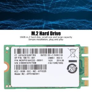 Dpofirs 16GB M.2 SSD, M.2 Hard Drive Extension Cards Compatible with Desktop PC/Laptop, High Capacity Hard Disk, 2242mm