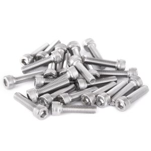 M6-1.0 x 16mm Hex Socket Head Cap Screws Bolts 304 Stainless Steel Allen Hex Drive, Machine Metric Fully Thread, 25PCS