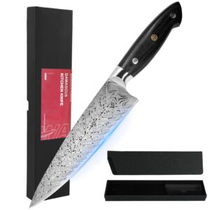 wak nakiri knife hand forged 7 inch damascus japanese super steel g10 ergonomic handle chef knife, ultra sharp, cooking knife for meat, fruits, bread, vegetable in home kitchen restaurant