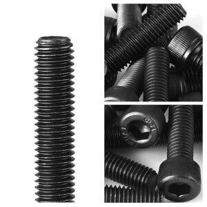 M5-0.8 x 45mm Hex Socket Head Cap Screws Bolts 12.9 Grade Alloy Steel, Black Oxide Finish, Metric Allen Hex Drive, Machine Fully Threaded 25PCS