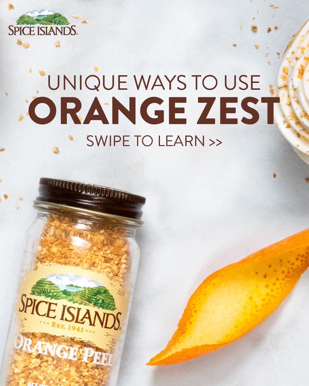 Spice Islands Orange Peel, 1.9 Ounce