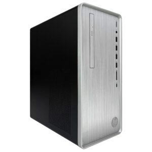 HP Pavilion TP01 Tower Desktop Computer - AMD Ryzen 5 5600G 6-Core up to 4.40 GHz Processor, 64GB DDR4 RAM, 1TB SSD + 3TB HDD, AMD Radeon Graphics, DVD-Writer, Windows 11 Home