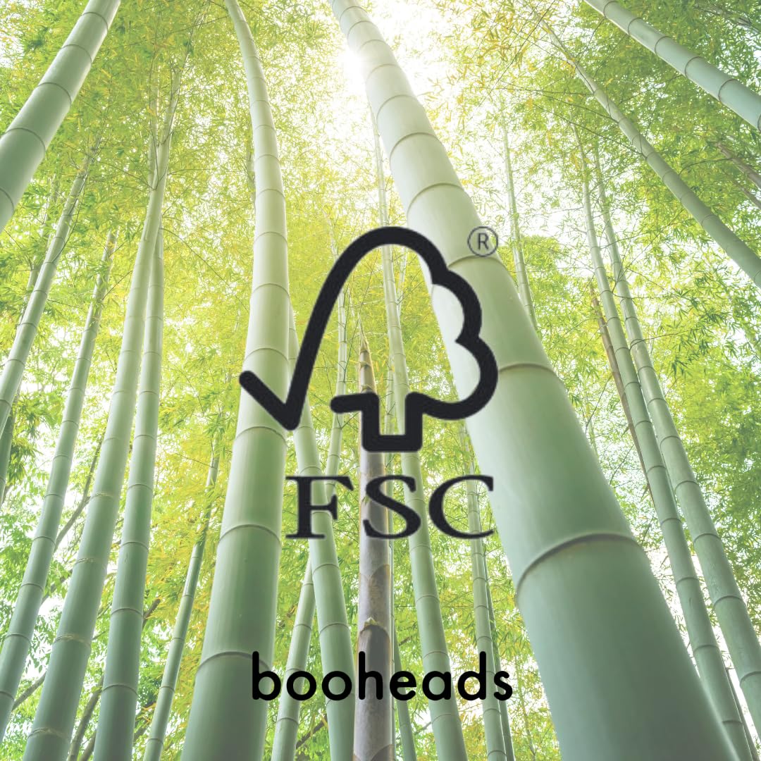 booheads - Bamboo Electric Toothbrush Heads | Biodegradable Eco-Friendly Sustainable Recyclable | Compatible with Sonicare (Mini 4)