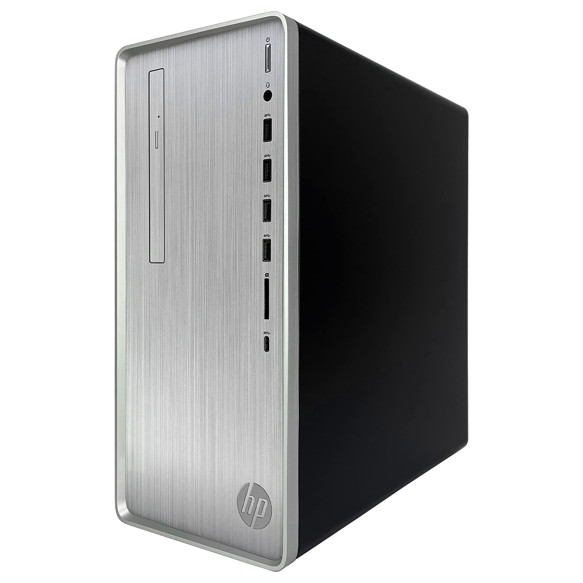 HP Pavilion TP01 Tower Desktop Computer - AMD Ryzen 5 5600G 6-Core up to 4.40 GHz Processor, 64GB DDR4 RAM, 1TB SSD + 3TB HDD, AMD Radeon Graphics, DVD-Writer, Windows 11 Home