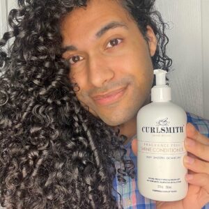 CURLSMITH - Shine Conditioner, Gentle and Moisturising, Sensitive, Fragrance Free for All Curl and Hair Types, Vegan (12 fl oz)