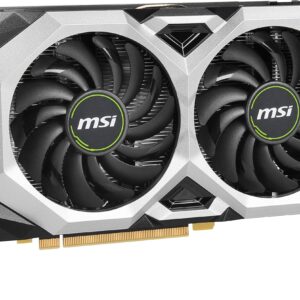 MSI Gaming GeForce RTX 2060 126GB GDRR6 192-bit HDMI/DP 1680 MHz Boost Clock Ray Tracing Turing Architecture VR Ready Graphics Card (RTX 2060 Ventus 12G OC)