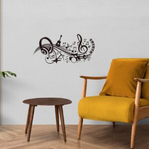 Music Vinyl Wall Decal Musical Instrument Wall Art Living Room Kids Room Bedroom Music Room Decor