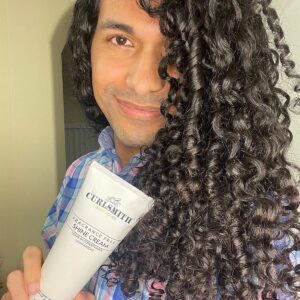 CURLSMITH - Shine Cream, Leave-In Conditioner, Moisturising, Sensitive, Fragrance Free for All Curl and Hair Types, Vegan (8 fl oz)