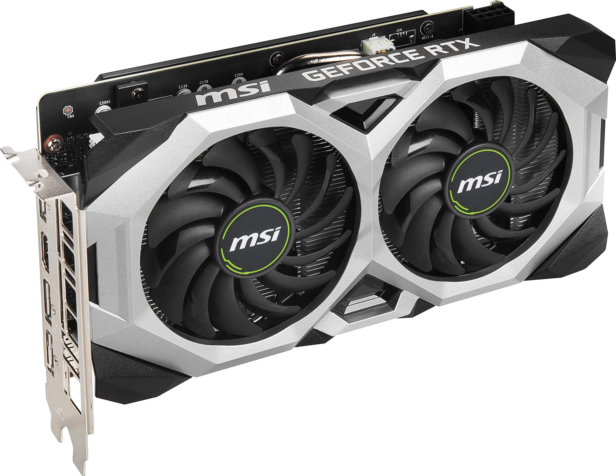 MSI Gaming GeForce RTX 2060 126GB GDRR6 192-bit HDMI/DP 1680 MHz Boost Clock Ray Tracing Turing Architecture VR Ready Graphics Card (RTX 2060 Ventus 12G OC)