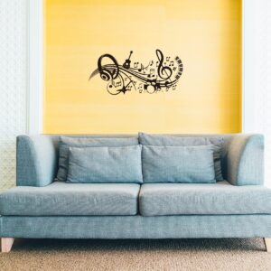 Music Vinyl Wall Decal Musical Instrument Wall Art Living Room Kids Room Bedroom Music Room Decor