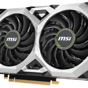 MSI Gaming GeForce RTX 2060 126GB GDRR6 192-bit HDMI/DP 1680 MHz Boost Clock Ray Tracing Turing Architecture VR Ready Graphics Card (RTX 2060 Ventus 12G OC)