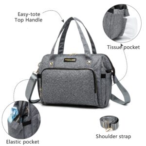 FHELAD Diaper Bag Tote, Hospital Bag Essentials for Mom, Maternity Baby Bags with Large Capacity