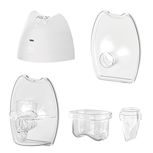 Bellababy Wearable Breast Pump Hands Free,Silent and Pain Free,Long-Lasting Battery,4 Modes&9 Levels of Suction,Fewer Parts Needed to Clean,Fast Rechargeable.(White)