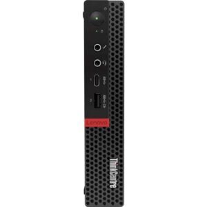 Lenovo ThinkCentre M720q 10T7008CUS Desktop Computer - Intel Core i7 8th Gen i7-8700T 2.40 GHz - 16 GB RAM DDR4 SDRAM - 256 GB SSD - Tiny - Raven Black (Renewed)