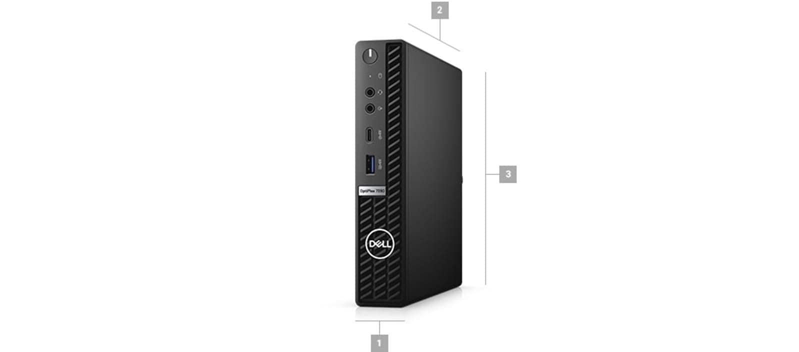 Dell Optiplex 7090 Micro Tower Desktop | Core i7-10700T - 512GB SSD Hard Drive - 16GB RAM | 8 cores @ 4.5 GHz Win 11 Pro Black (Renewed)