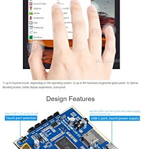 waveshare 4inch HDMI Capacitive Touch IPS LCD Display Compatible with Raspberry Pi 4B/3B+/3A+/2B/B+/A+/Zero/Zero W/WH/Zero 2W CM3+/4 720×720 Resolution Supports Jetson Nano/Windows