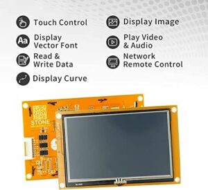 7 inch smart hmi tft lcd display module with complimentary gui software + uart port + cortex a8 cpu for arduino esp32 project or industry equipment control