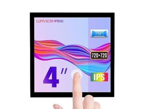 waveshare 4inch hdmi capacitive touch ips lcd display compatible with raspberry pi 4b/3b+/3a+/2b/b+/a+/zero/zero w/wh/zero 2w cm3+/4 720×720 resolution supports jetson nano/windows