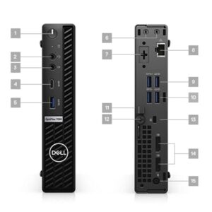 Dell Optiplex 7090 Micro Tower Desktop | Core i7-10700T - 512GB SSD Hard Drive - 16GB RAM | 8 cores @ 4.5 GHz Win 11 Pro Black (Renewed)