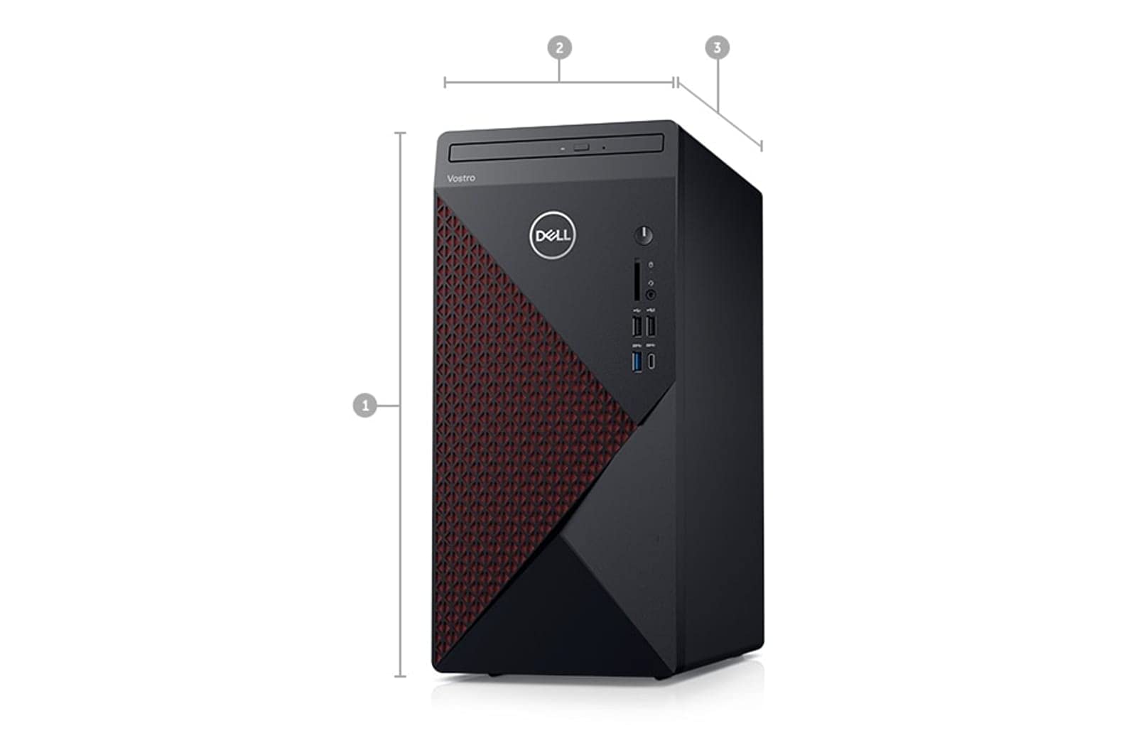 Dell Vostro 5890 Desktop | Core i7-10700F - 1TB HDD + 256GB SSD Hard Drive - 16GB RAM - Nvidia GeForce GT 730 | 8 cores @ 4.8 GHz - 2GB DDR3 Win 11 Pro Black (Renewed)