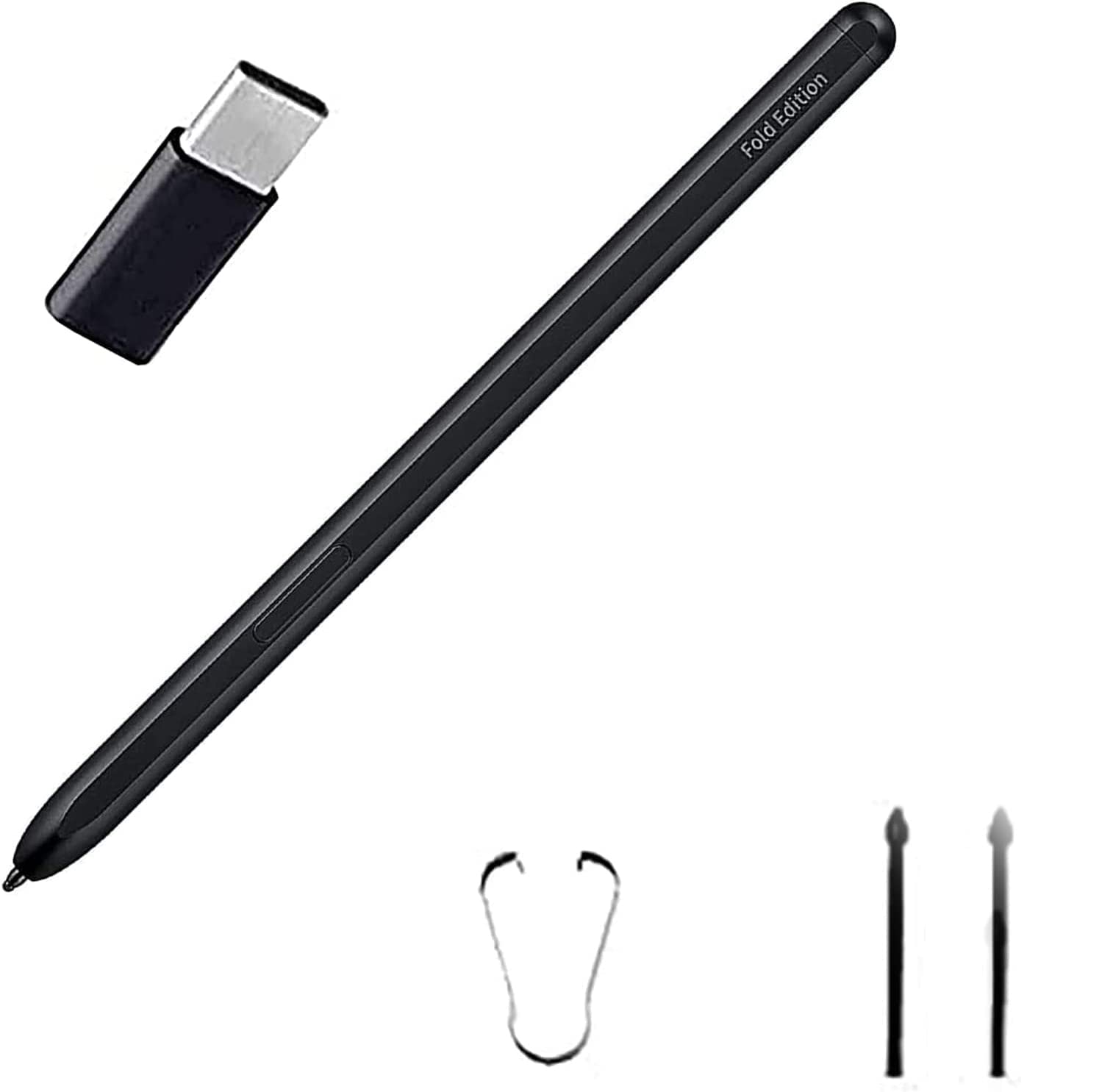 Fold Edition Galaxy Z Fold 3 Pen Z Fold 4 S Pen Replacement + 2 Pen Tips for Samsung Galaxy Z fold 3 S Pen Z Fold 4 Pen Touch Stylus S Pen +Replacement Tips/Nibs + Type-C Convertor