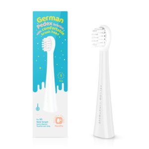 arpha x3 kid’s toothbrush head replacement, german pedex bristles brush head, age 1+