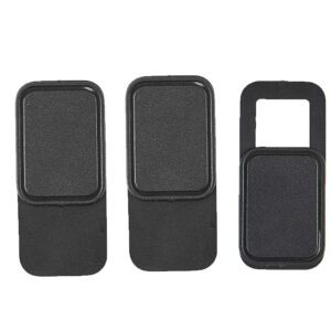 hutishop2020 3pcs webcam shutter slider phone front camera cover privacy protection black