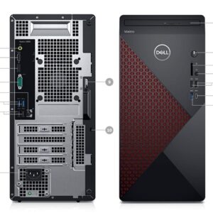 Dell Vostro 5890 Desktop | Core i7-10700F - 1TB HDD + 256GB SSD Hard Drive - 16GB RAM - Nvidia GeForce GT 730 | 8 cores @ 4.8 GHz - 2GB DDR3 Win 11 Pro Black (Renewed)