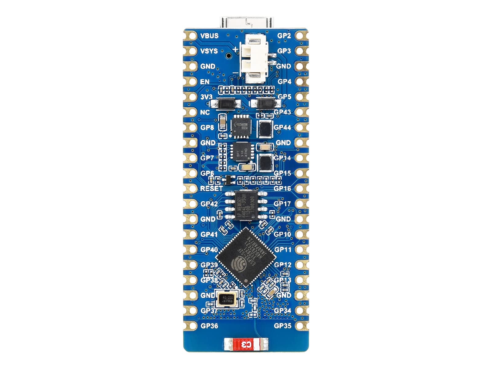 ESP32-S2 MCU WiFi Development Board with 0.96inch IPS LCD Display, 2.4 GHz WiFi 240 MHz Xtensa Single-Core 32-Bit LX7 Microcontroller, Support Raspberry Pi Pico Expansion Board