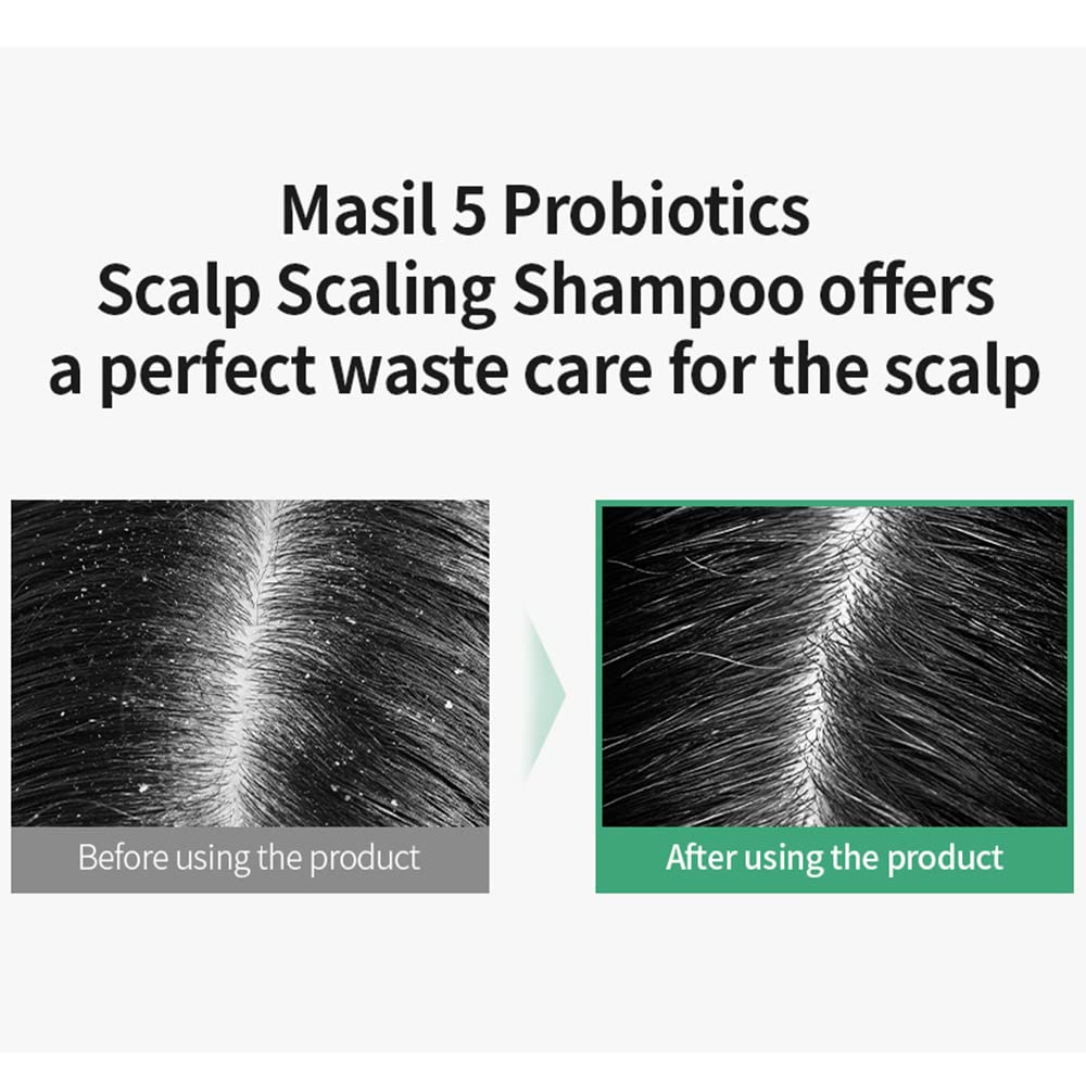 Masil Shampoo for Damaged Hair & Loss, Weakened Scalp Scaling, CMC Shampoo for Bouncy Hair, Travel Size, 5.1 Fl Oz