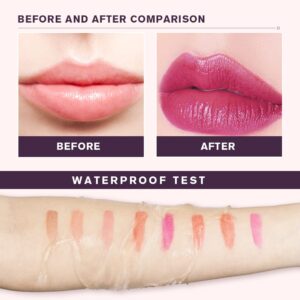 ibcccndc Peel Off Lip Stain Kit Long Lasting Smudge Proof, Waterproof,Tattoo Lipstick 2 Colors Lip Stain for Hyper-Brilliant Color Lips (Charming 10&14)