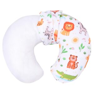 Cloele Stretchy Nursing Pillow Cover - Dinosaur Snug Fitted Nursing Breastfeeding Pillow Slipcovers for Baby Boys Ultra Soft Microfiber Infant Nursing Pillowcase for Newborn