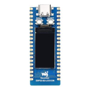 ESP32-S2 MCU WiFi Development Board with 0.96inch IPS LCD Display, 2.4 GHz WiFi 240 MHz Xtensa Single-Core 32-Bit LX7 Microcontroller, Support Raspberry Pi Pico Expansion Board