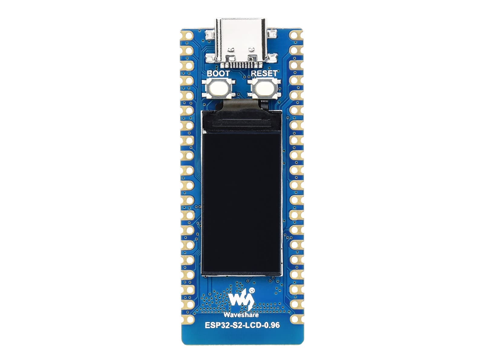 ESP32-S2 MCU WiFi Development Board with 0.96inch IPS LCD Display, 2.4 GHz WiFi 240 MHz Xtensa Single-Core 32-Bit LX7 Microcontroller, Support Raspberry Pi Pico Expansion Board