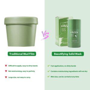 30Pcs Collagen Face Mask Skin Reborn Cooling Mask, Essential Lifting Firming Anti Aging Moisturizing Face Care Gel Cream, Portable Packaging for Women & Men (2Pcs Green Tea Mask)