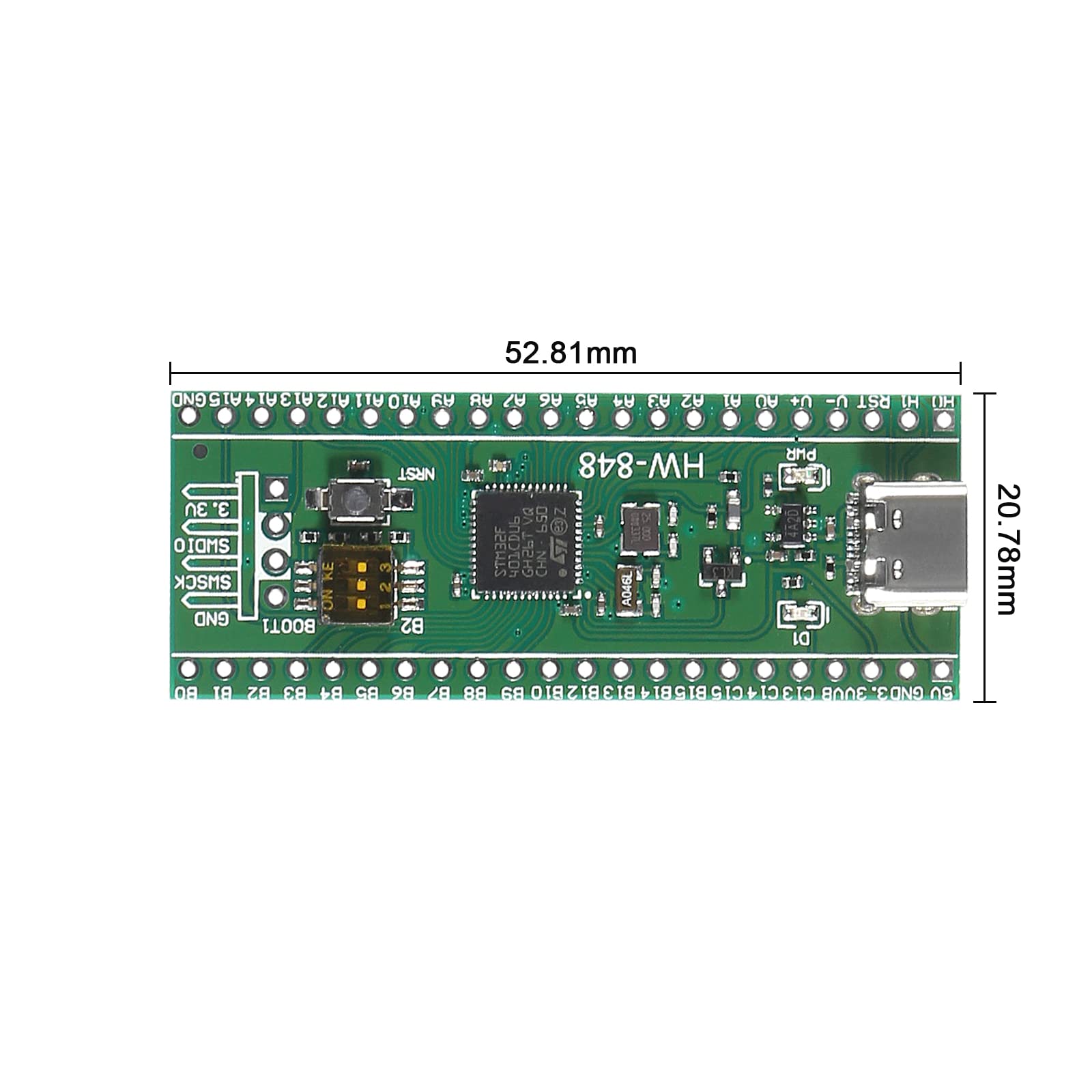 AITIAO 4Pcs STM32F401 Development Board STM32F401CCU6 STM32F4 Development Board Learning Board