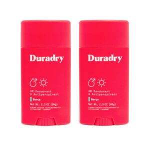 duradry am deodorant & antiperspirant - deodorant for hyperhidrosis, antiperspirant for women & men, armpit sweat protection, silicone-free - end game, 2.3 oz (pack of 1)