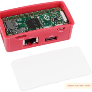 Ethernet/USB HUB HAT Board with ABS Case for Raspberry Pi Zero 2 W/Zero 2WH/Pi Zero/Zero W/Zero WH,with 3X USB Ports, Compatible with USB 2.0/1.1 and 1x RJ45 Ethernet Port 10/100M Auto-Negotiation