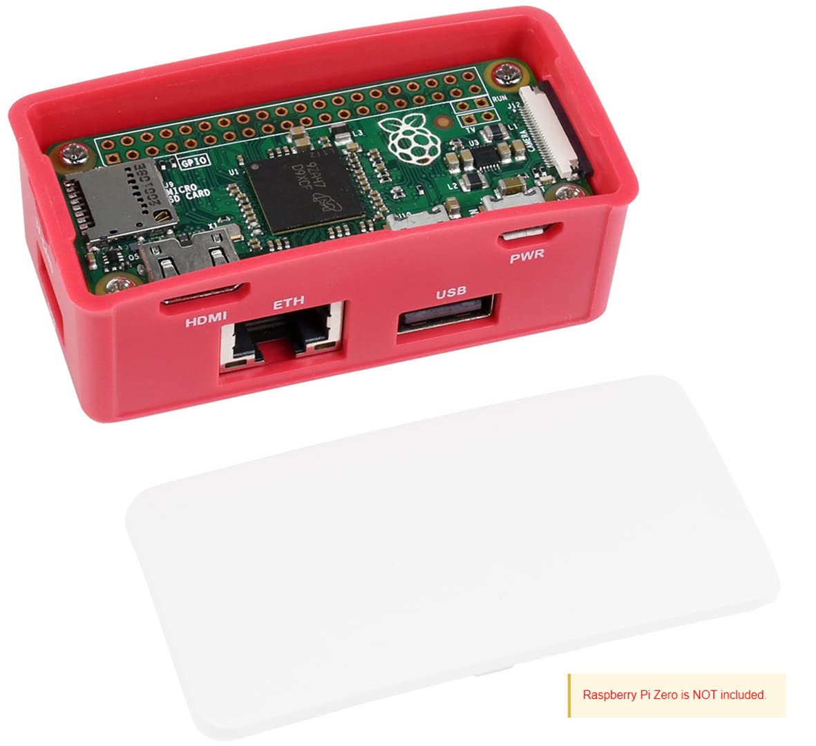 Ethernet/USB HUB HAT Board with ABS Case for Raspberry Pi Zero 2 W/Zero 2WH/Pi Zero/Zero W/Zero WH,with 3X USB Ports, Compatible with USB 2.0/1.1 and 1x RJ45 Ethernet Port 10/100M Auto-Negotiation