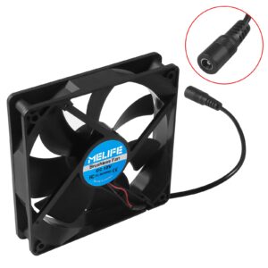 110V 220V 120mm x 25mm AC Powered Fan with Speed Controller 3V to 12V Adapter for Xbox DVR PlayStation Receiver Cooling Component