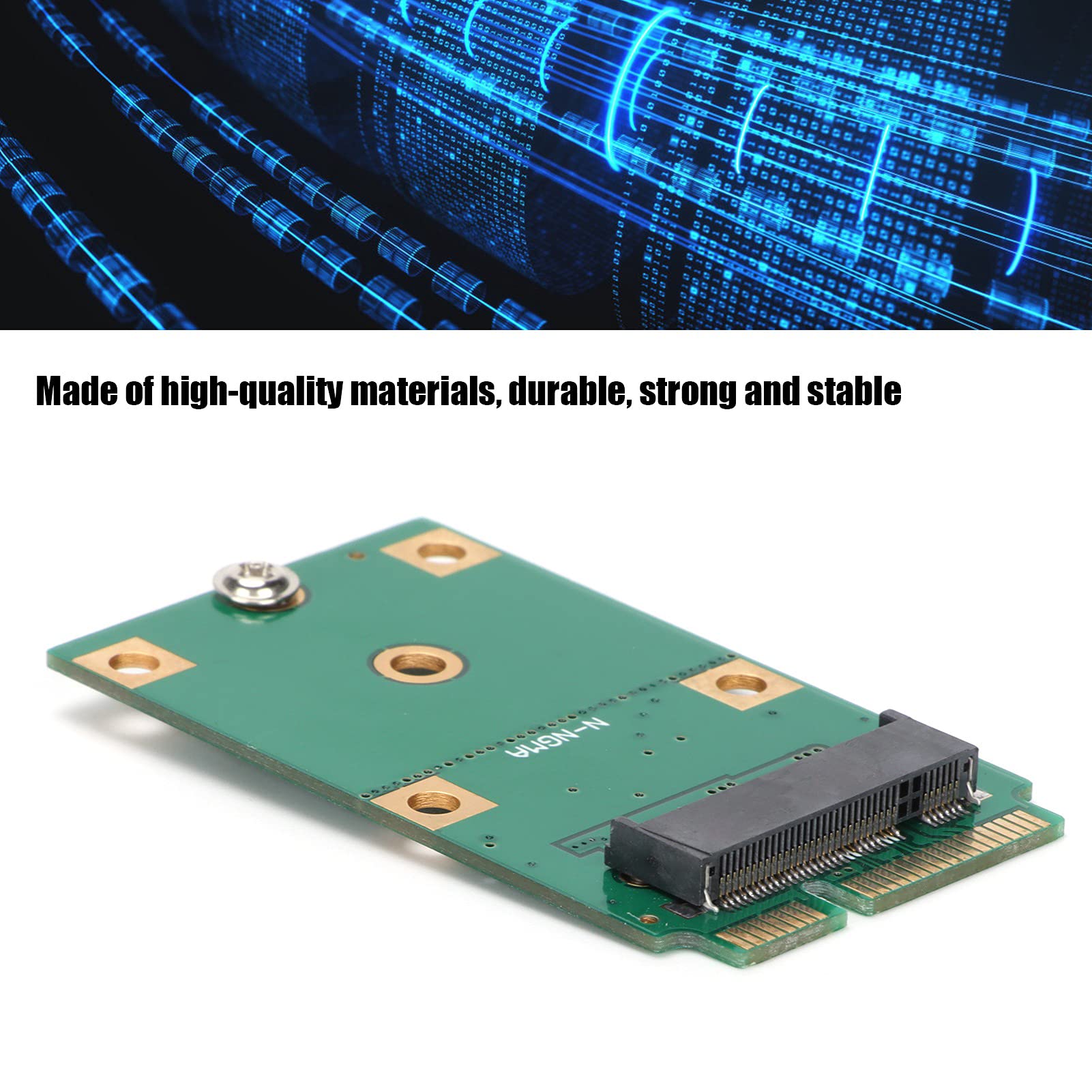 Msata Ssd, Adapter Card M.2 NGFF SSD to MSATA SSD 2 Fixing Holes MSATA Adapter Light Weight Sophisticated Technology for PCB